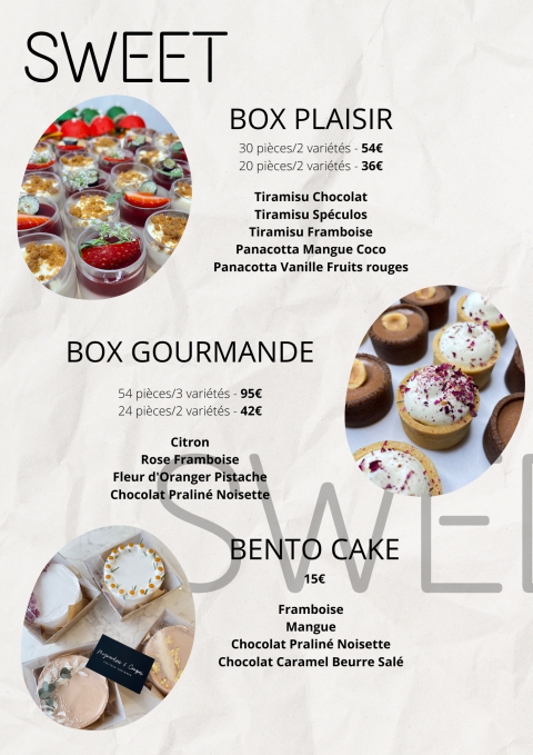 MENU | Site de Mignardises et Canaps